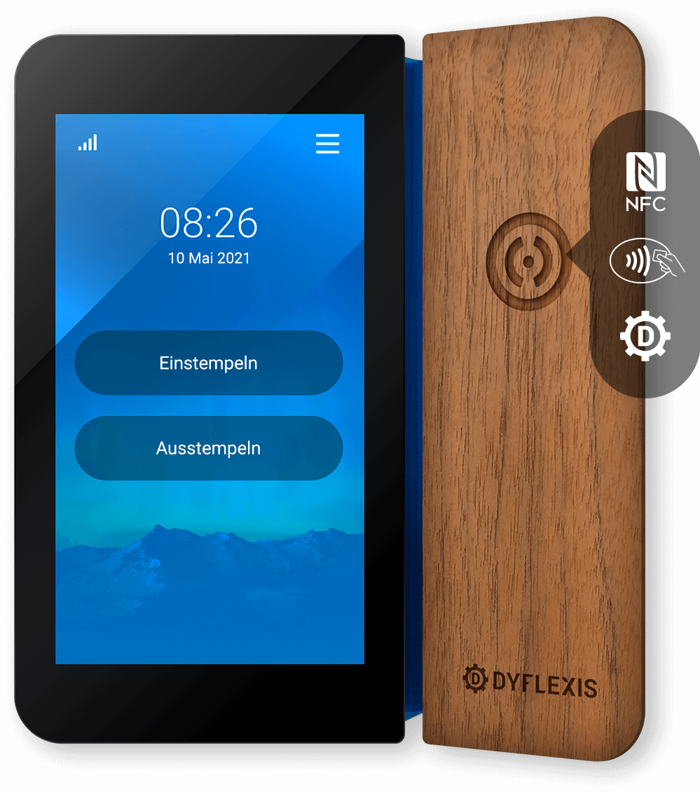 Stempeluhr - Dyflexis Zeiterfassungssoftware & Hardware