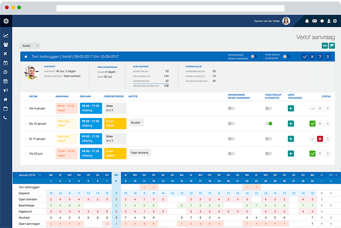 Dyflexis for employees: real-time access to the up-to-date schedule