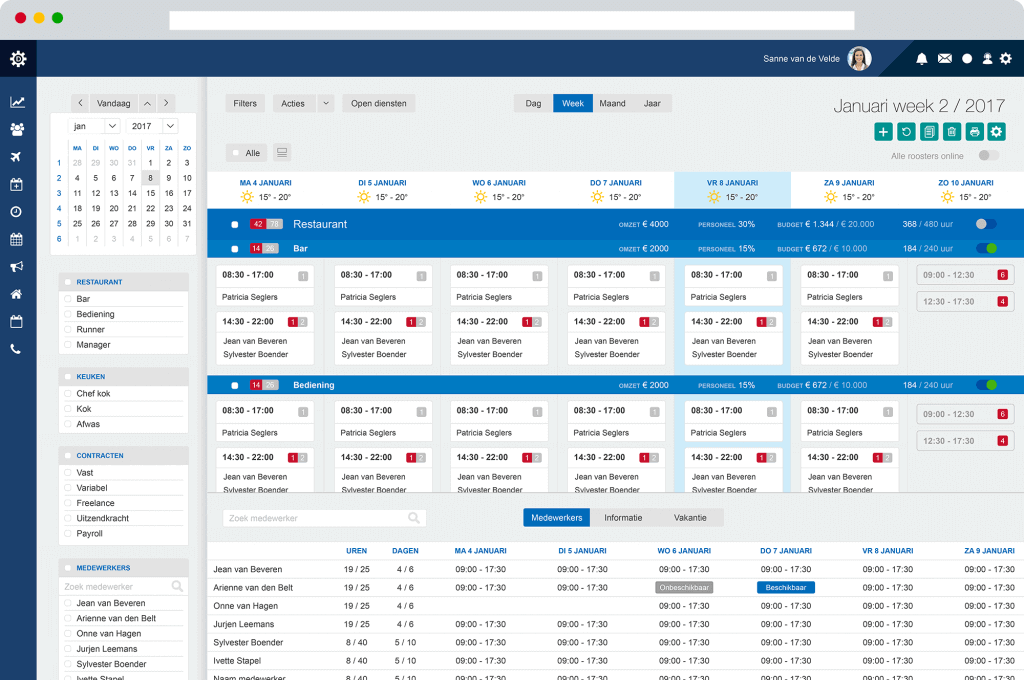 Personeelsplanning Software - Online Efficiëntie | Dyflexis